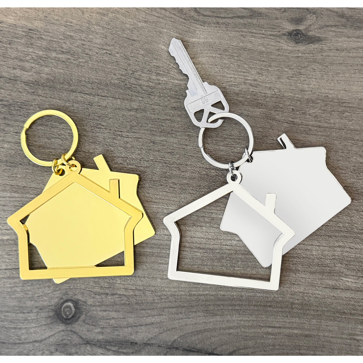 House Key Ring - 2 Houses - Large – Real Estate Supply Store