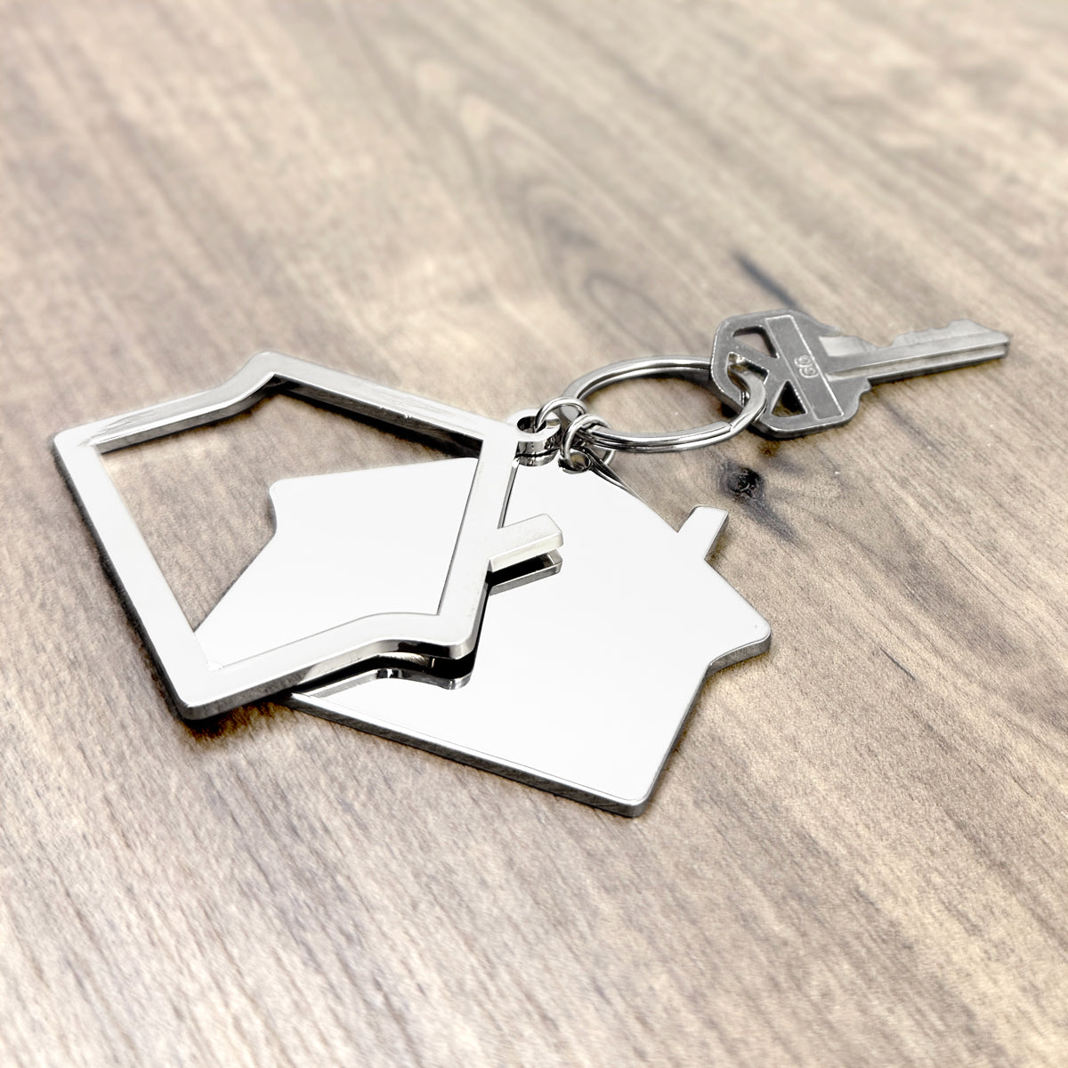 House Key Ring - 2 Houses - Large – Real Estate Supply Store