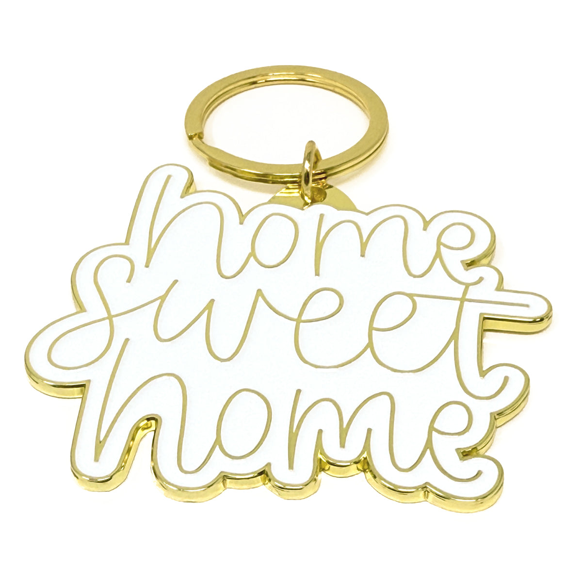 Home Sweet Home - Enamel Metal Key Ring – Real Estate Supply Store