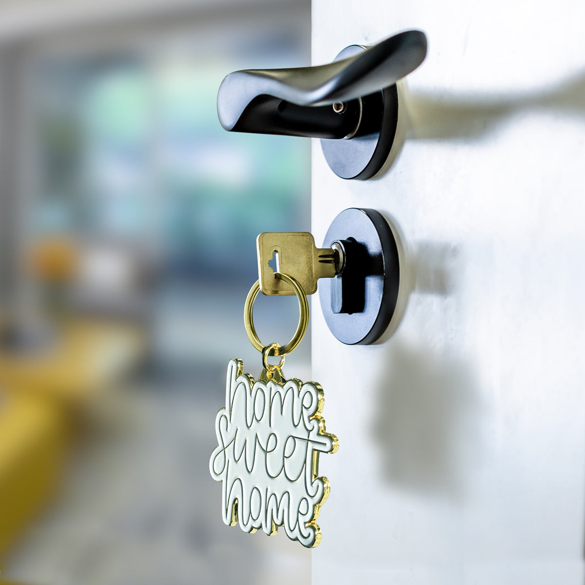 Home Sweet Home - Enamel Metal Key Ring – Real Estate Supply Store