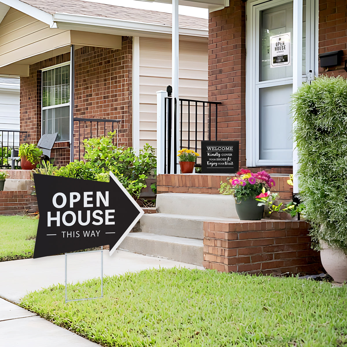 Arrow Shape Corrugated Real Estate Yard Signs Home For Sale Open House ...