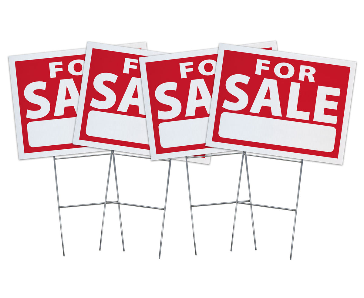Rectangle Shaped Sign Kit - 4 Pack – Real Estate Supply Store