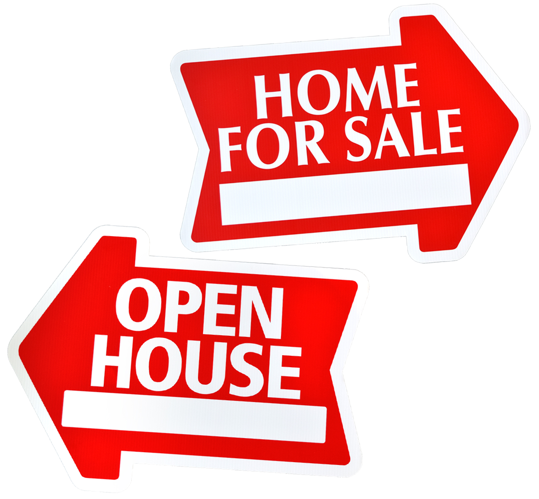 Arrow Shape Corrugated Real Estate Yard Signs Home For Sale Open House ...