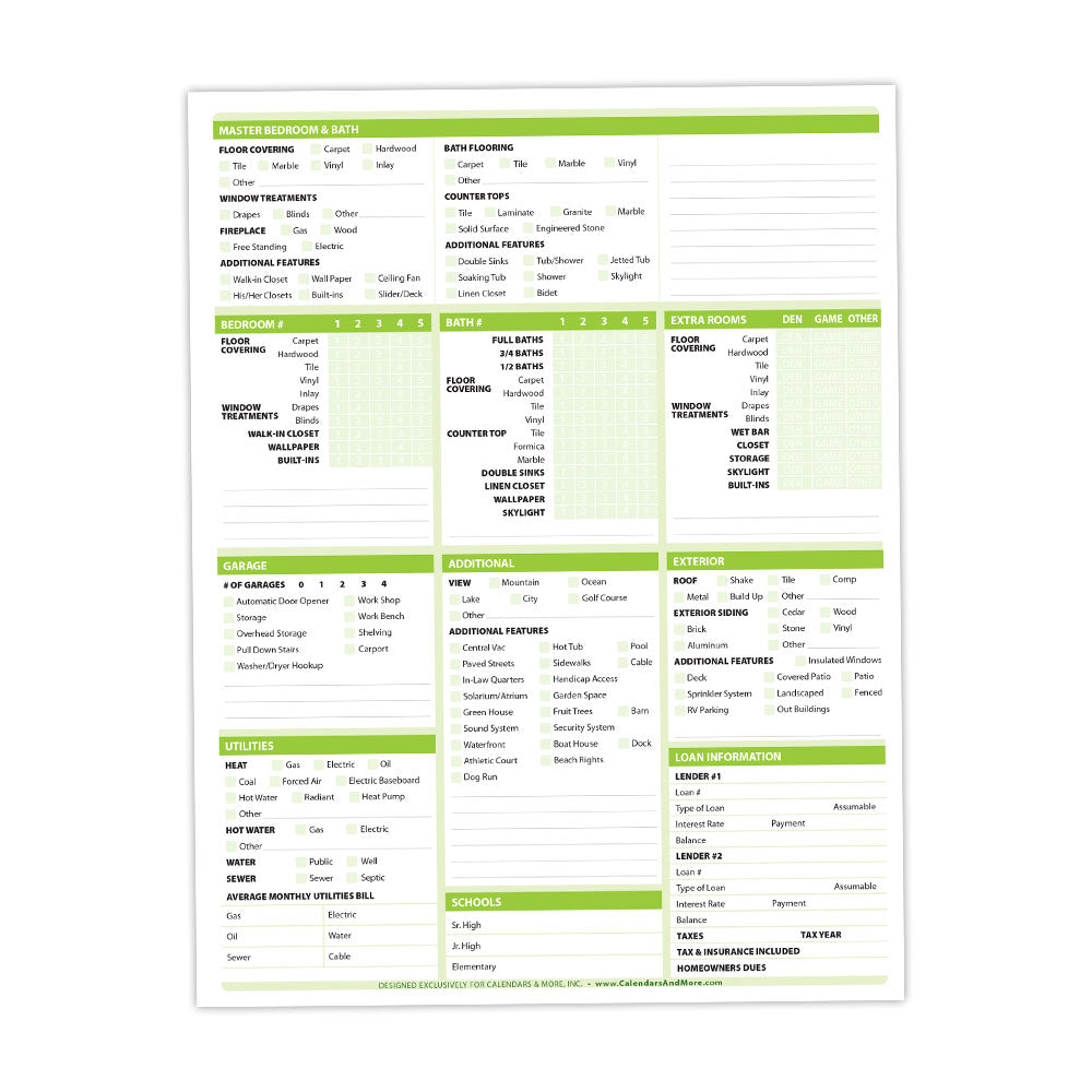 Property Analysis Pad - Great Real Estate Agent Tool – Real Estate ...
