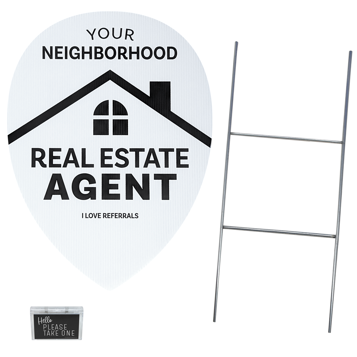 Neighborhood Agent Sign Kit - Map Pin Yard Sign – Real Estate Supply Store